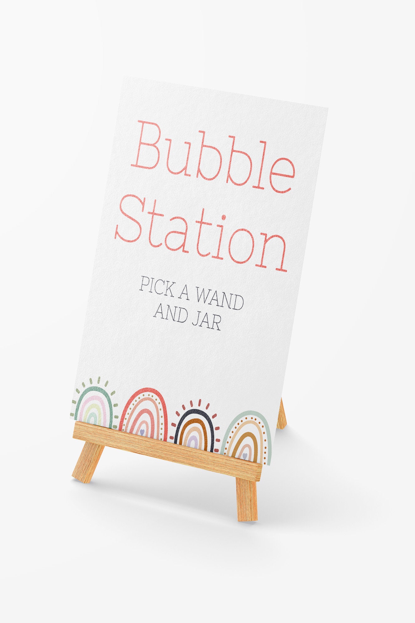 Boho Rainbow Birthday Poster, Rainbow Party Decor, Rainbow Birthday ...