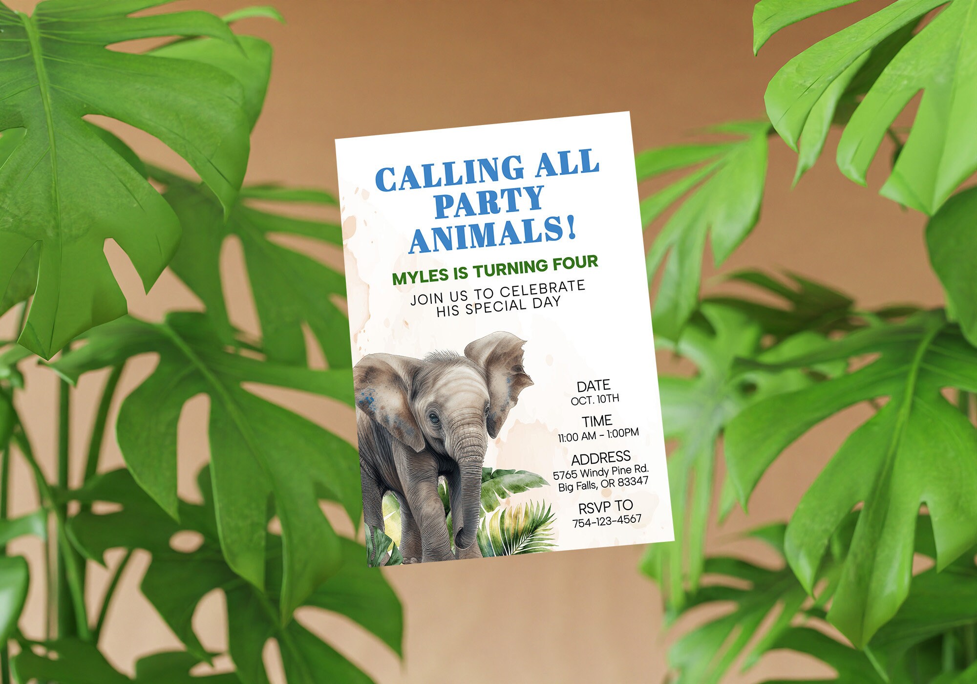 Editable Safari Birthday Party Poster, Welcome Safari Poster, Editable ...