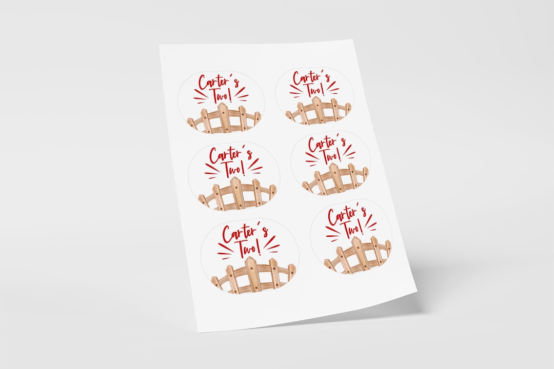 Farm Animal Chip Label, Birthday Party Extras, Pringle Sticker, Barn ...