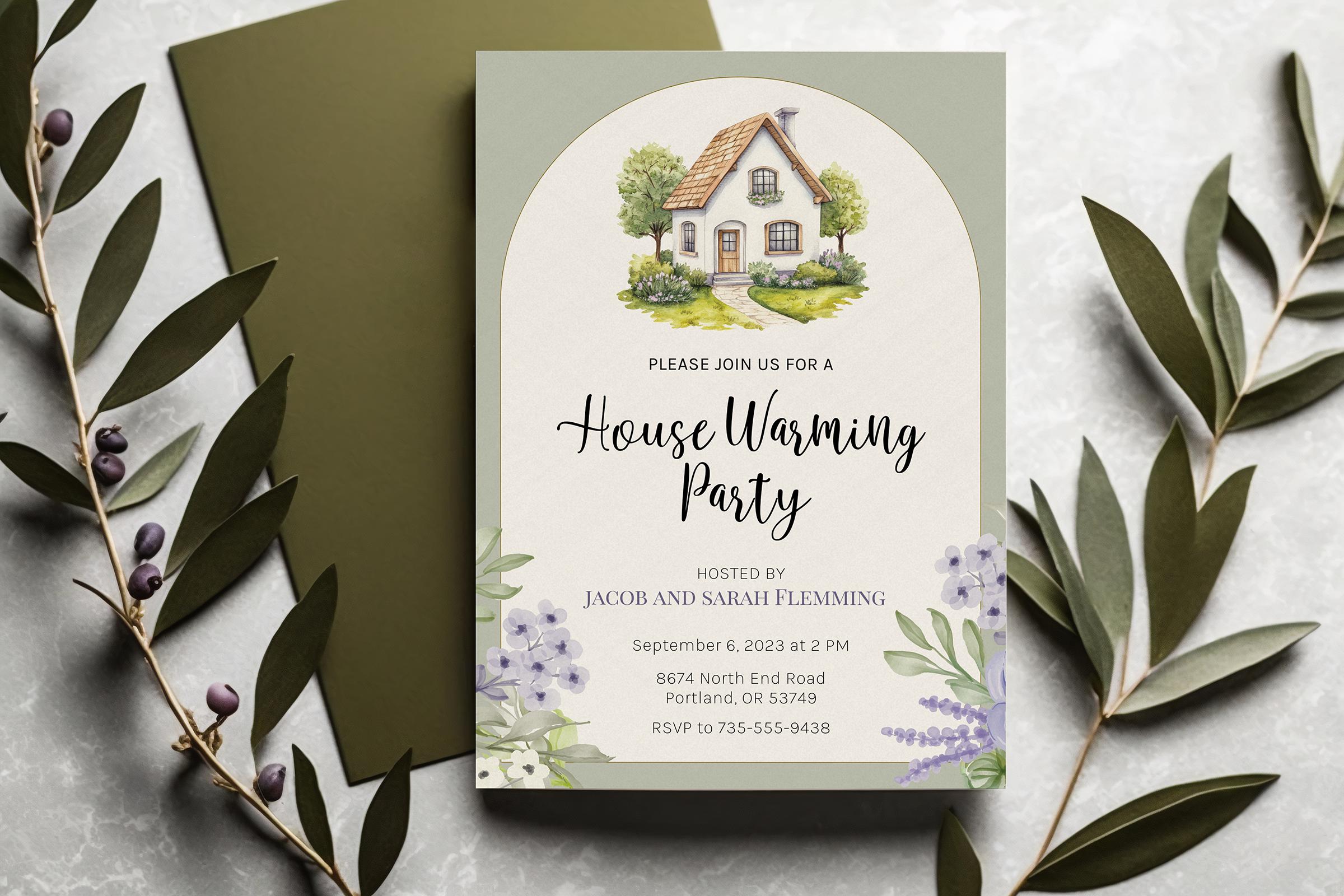 Housewarming Invitation, New Home Party Invitation Card, Home Sweet ...