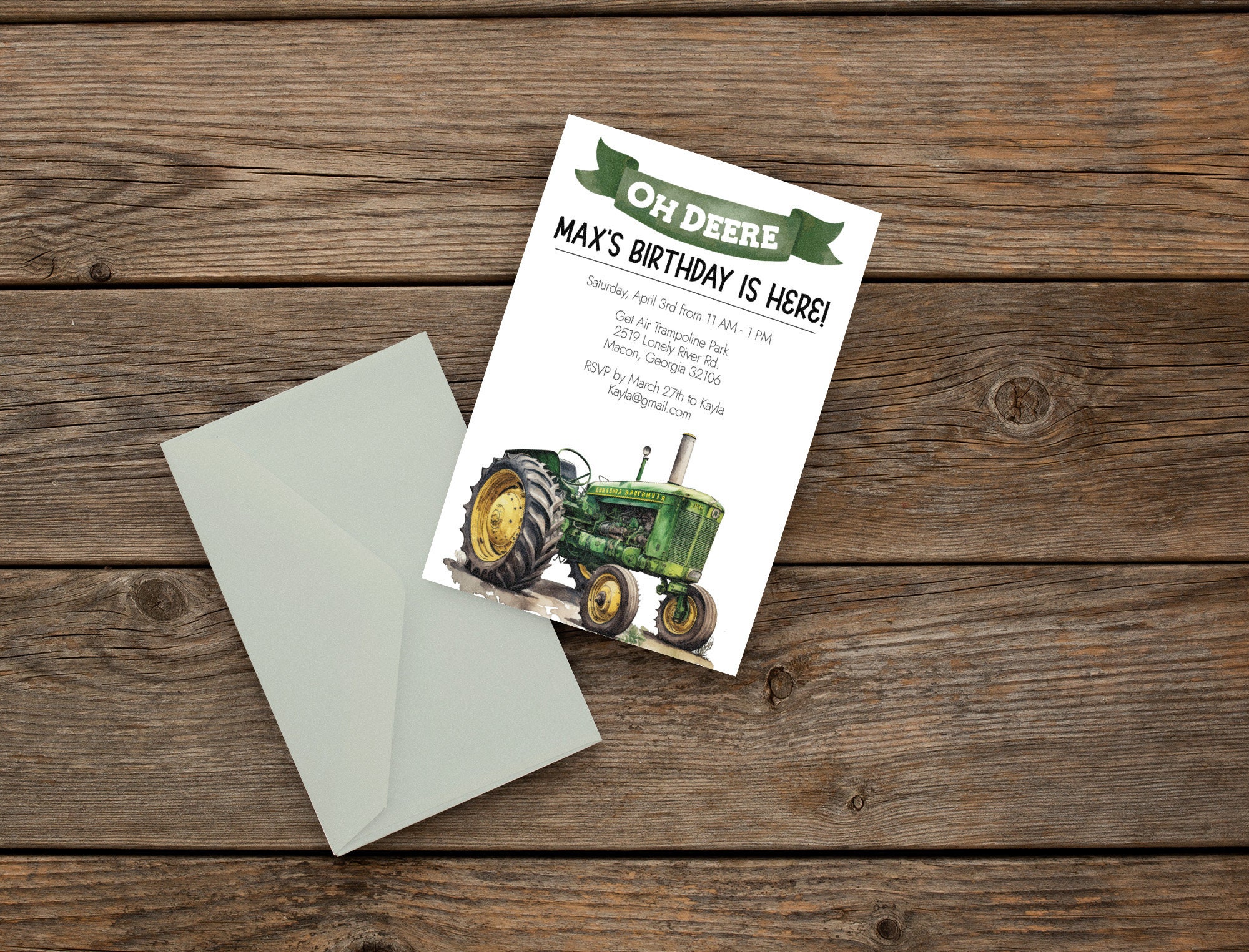 Tractor Party Labels, Editable Bottle Label, Farm Party Labels, Tractor ...