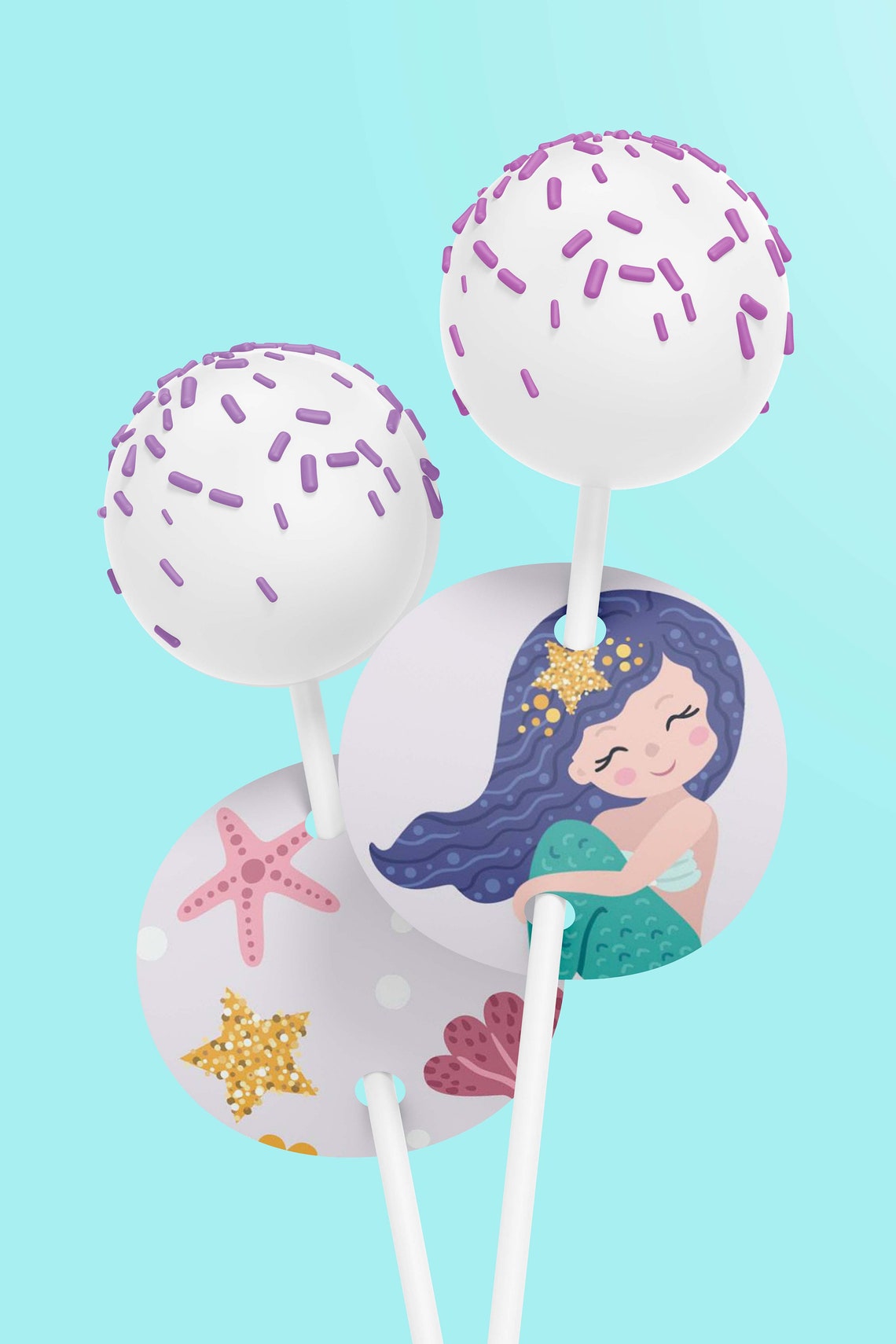 Mermaid Party Labels, Editable Bottle Label, Girl Party, Girl Birthday ...