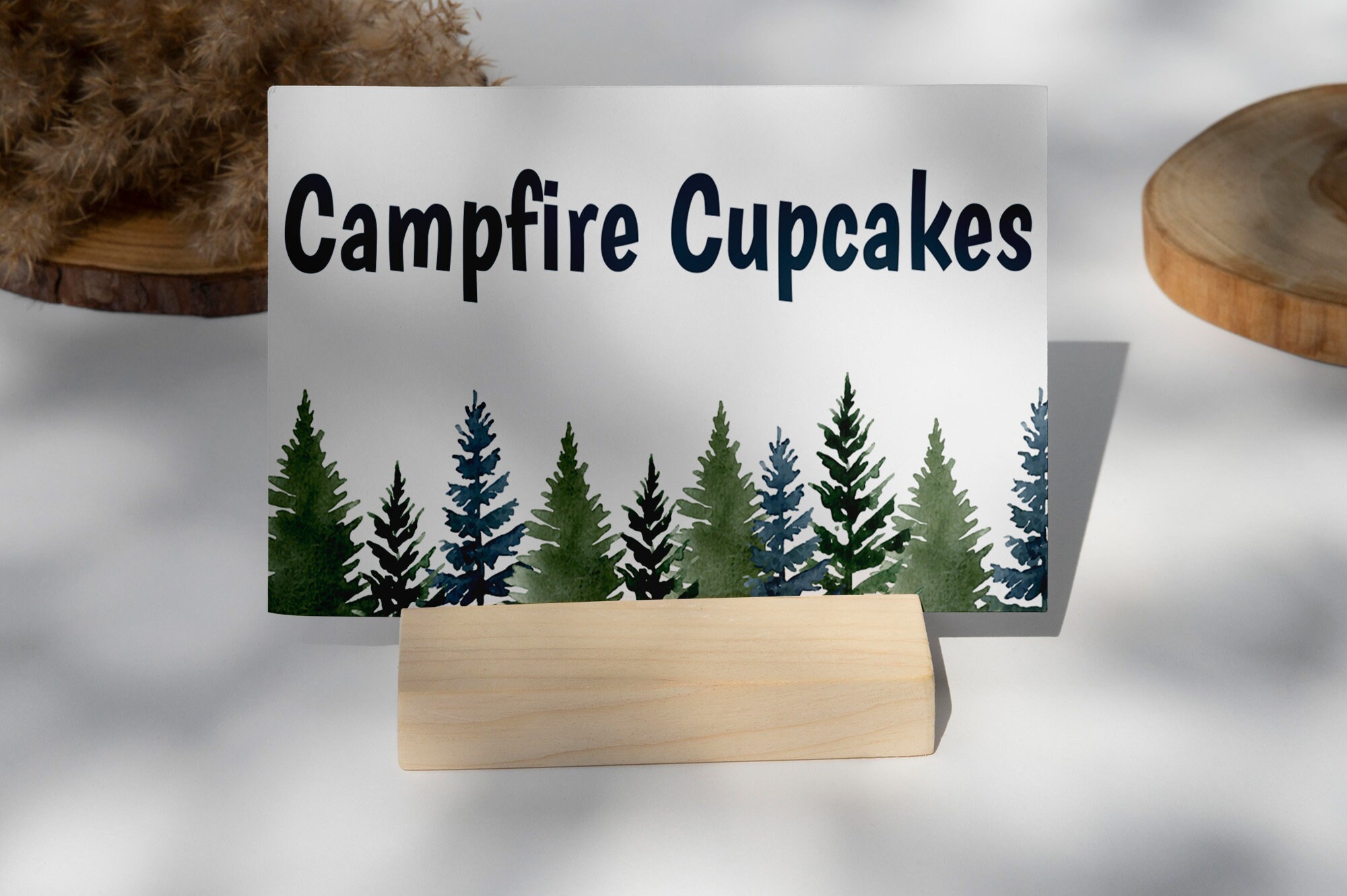 Camping Food Card, Camping Food Tent Template, Editable Food Tents ...