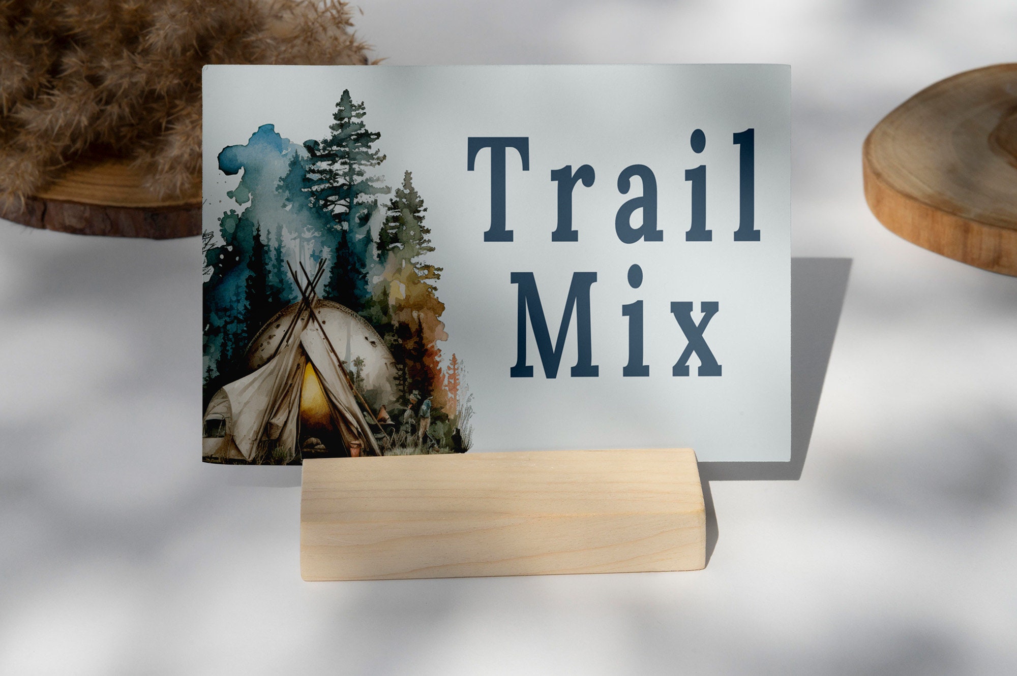 Camping Party Labels, Editable Bottle Label, Camping Party Labels ...