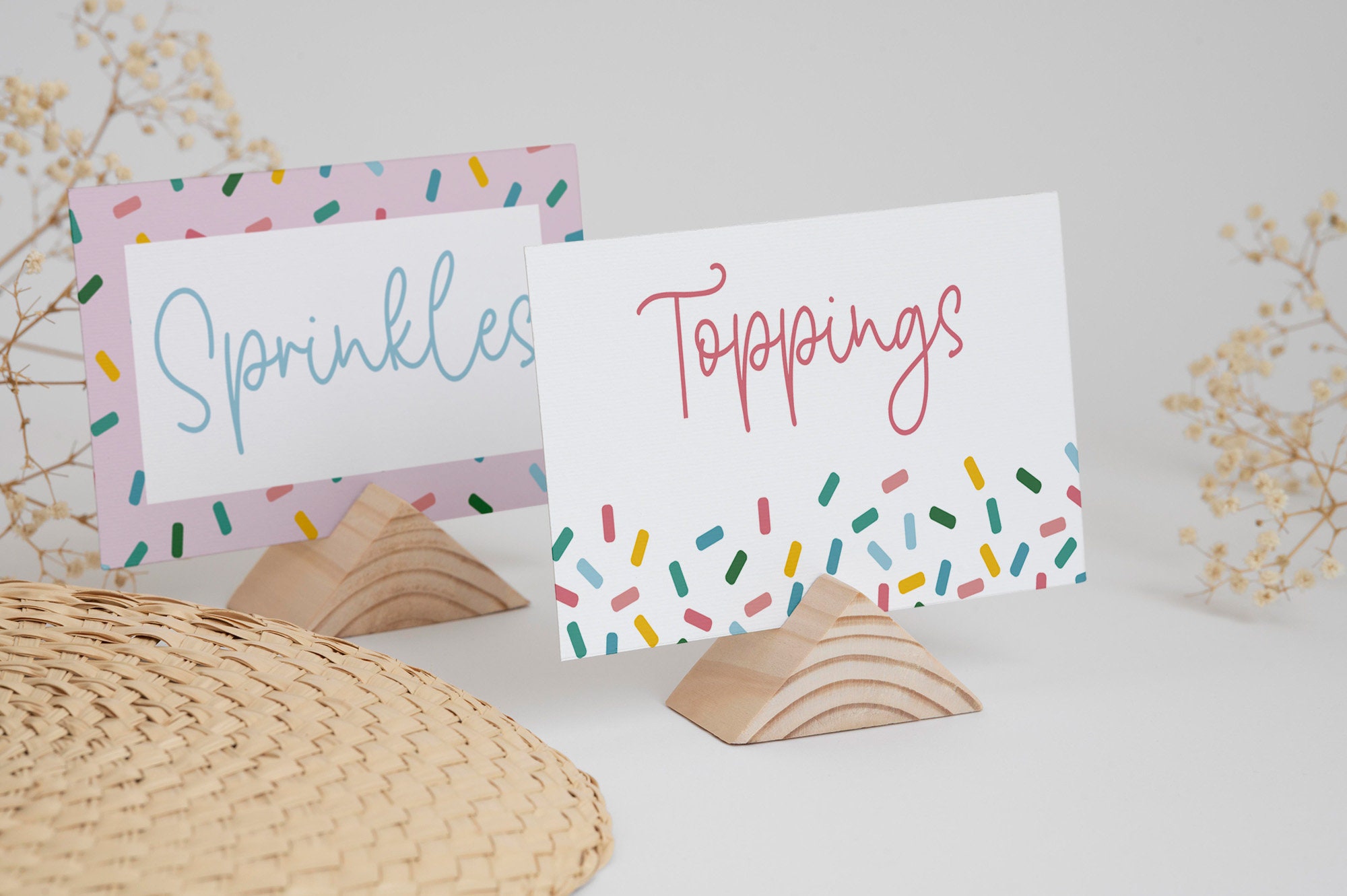 Cotton Candy Thank You Card, Birthday Party Template, Editable Thank ...