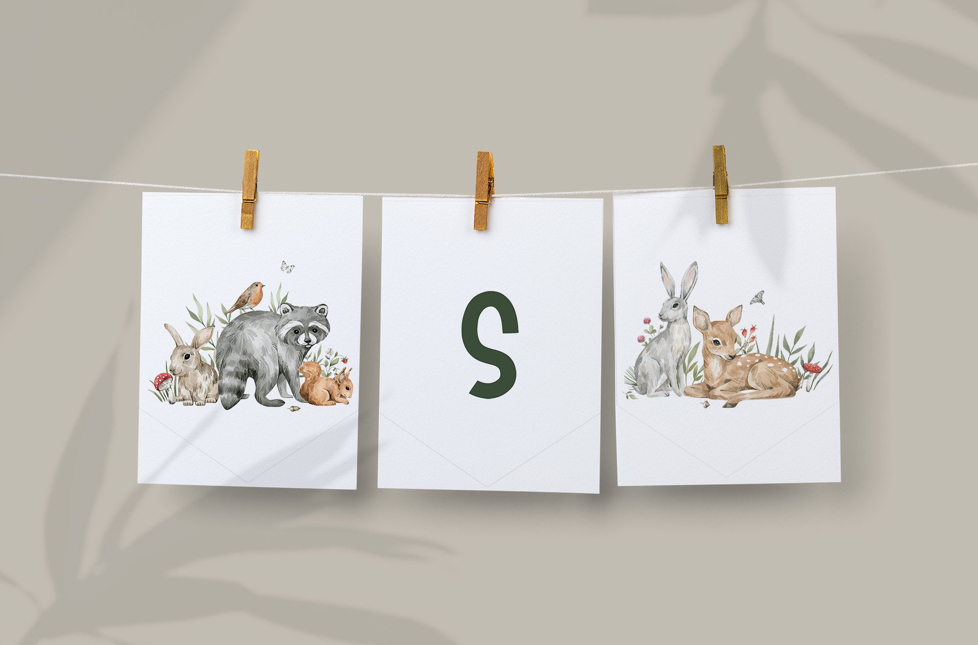 Woodland Animal Birthday Poster, Forest Animal Welcome Poster ...