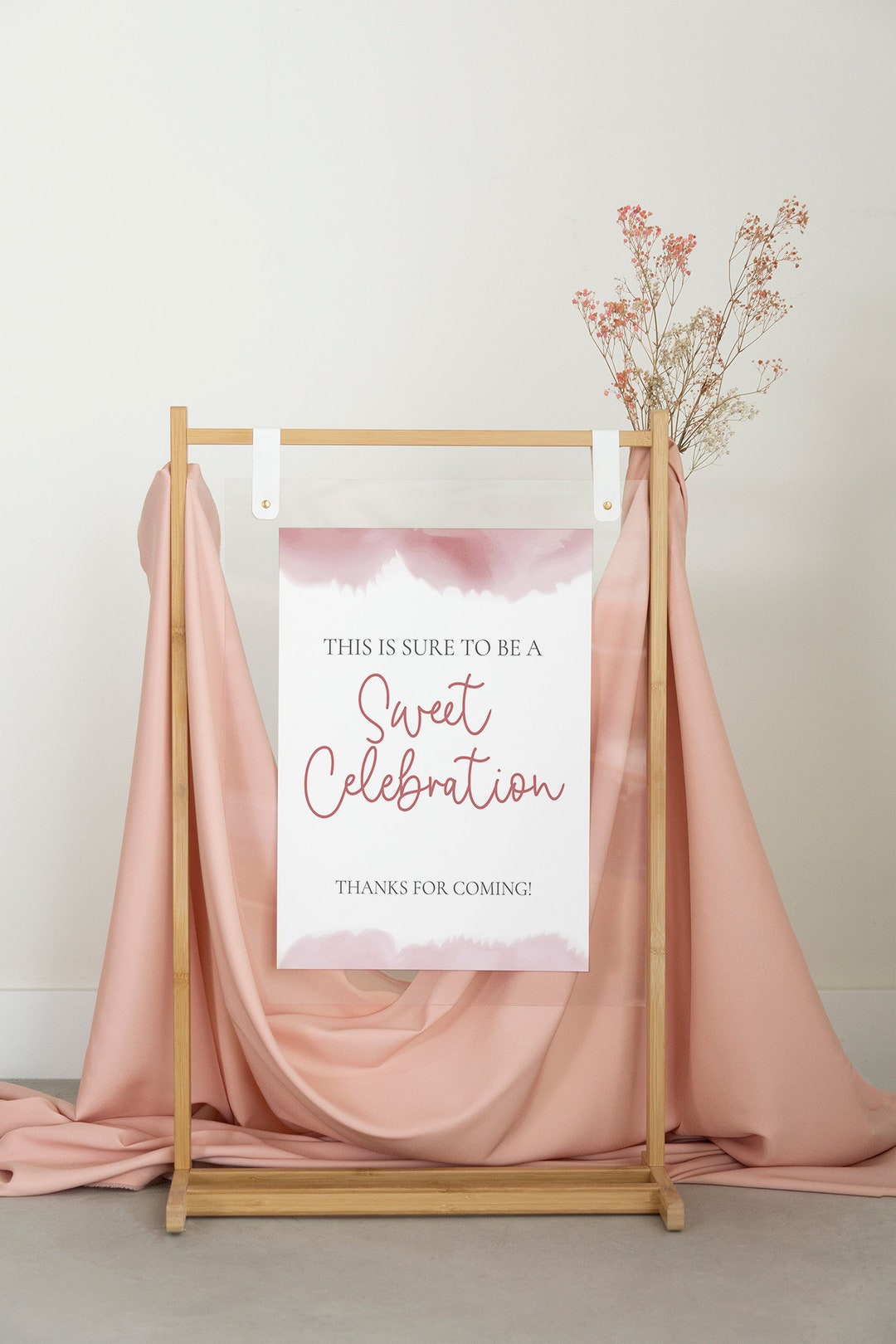 Editable Cotton Candy Birthday Party Poster, Welcome Candy Theme Poster ...