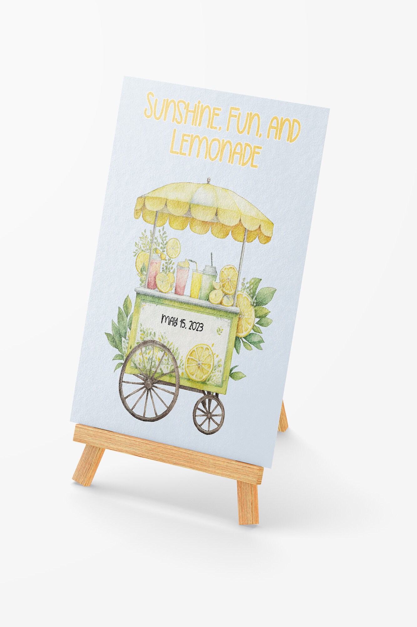 Lemon Party Labels, Editable Bottle Label, Lemonade Party Labels, Lemon ...