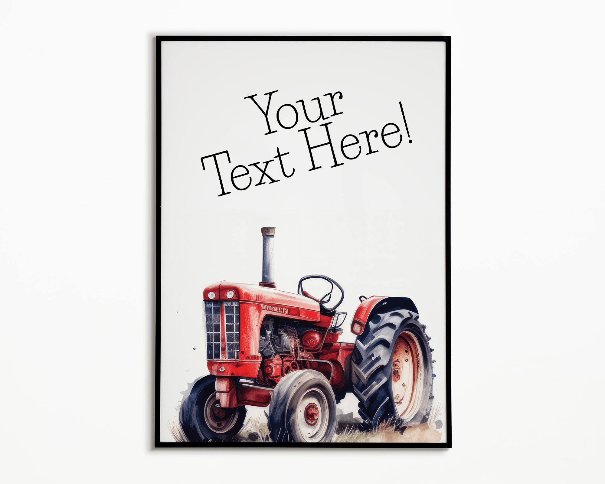 Editable Farm Birthday Party Poster, Welcome Tractor Poster, Editable ...