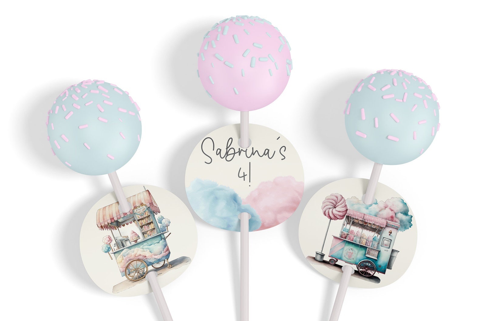 Cotton Candy Banner, Editable Party Banner, Editable Candy Banner ...