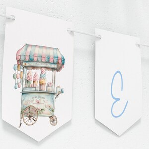 Cotton Candy Banner, Editable Party Banner, Editable Candy Banner ...