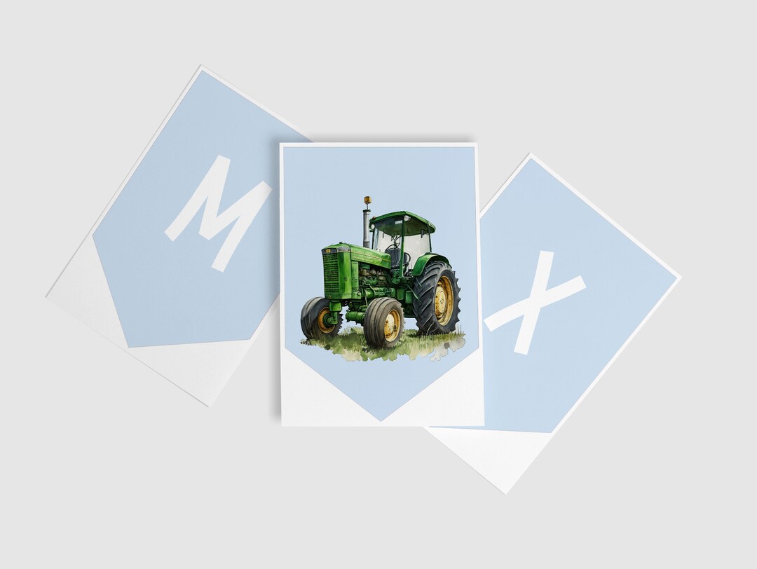 Tractor Birthday Banner, Editable Party Banner, Editable Farm Banner ...