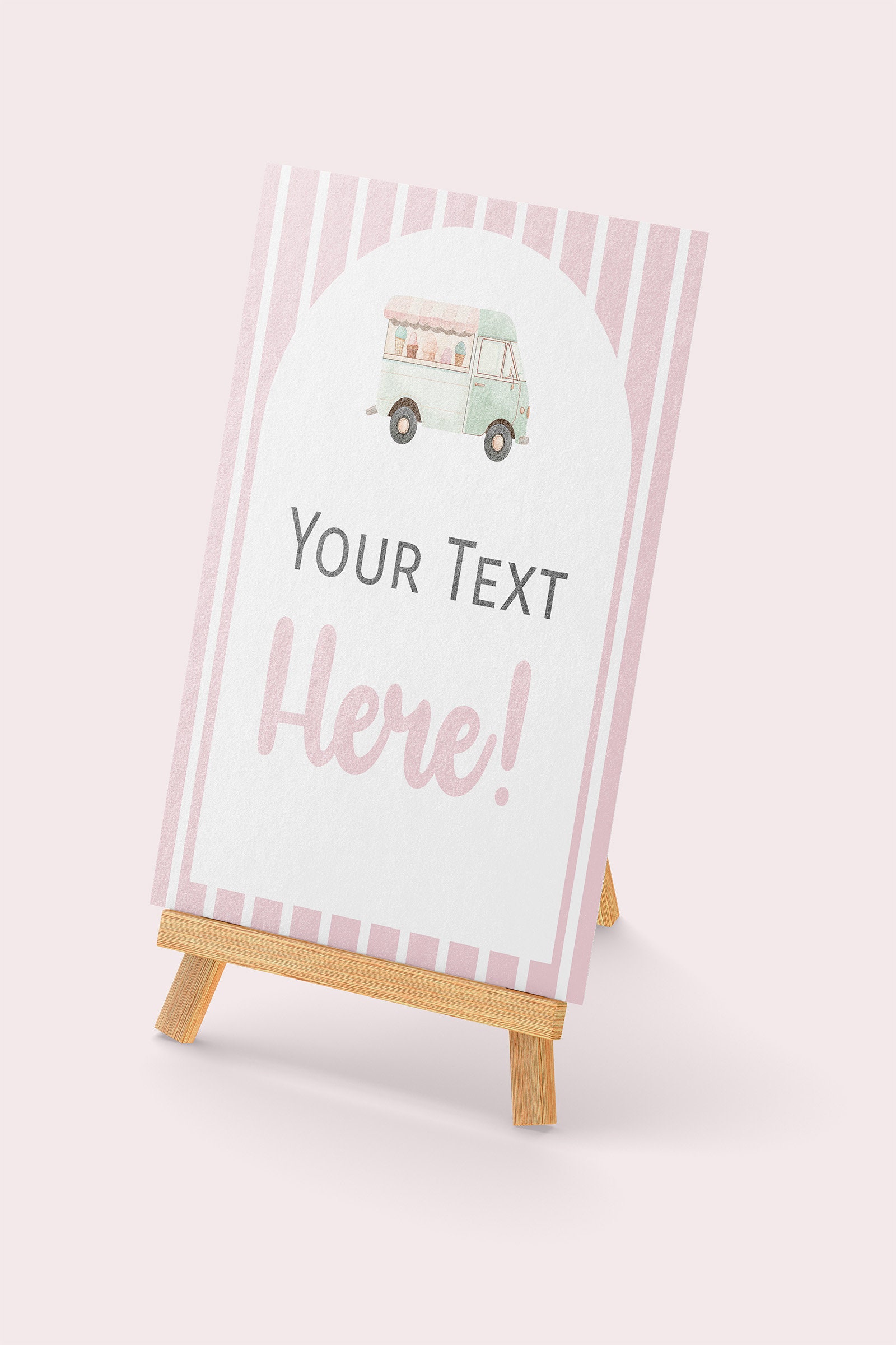 Ice Cream Birthday Poster, Birthday Poster Ice Cream Theme Birthday ...