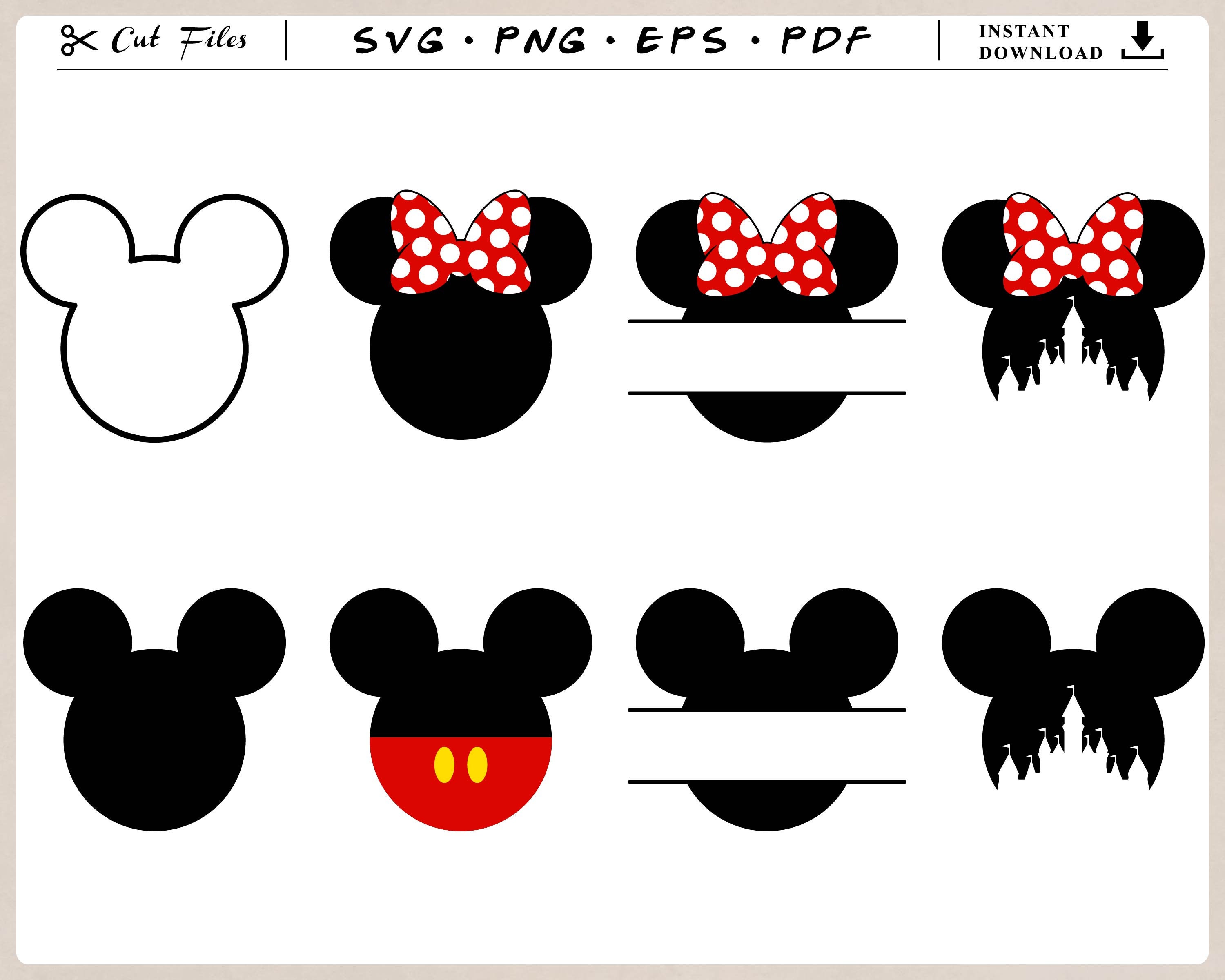 Mickey Svg Mickey Head Png Mickey Head Svg Mickey Head Etsy México