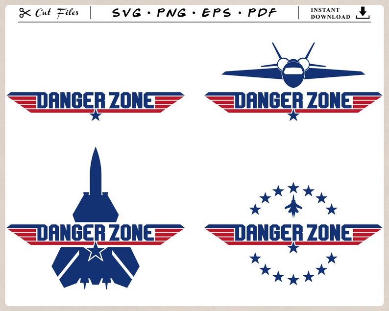 Danger Zone Svg Jet Fighter Svg Topgun Danger Zone Topgun - Etsy