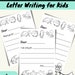 Letter Writing Set for Kids, Printable Stationary for Kids, Lined Paper ...