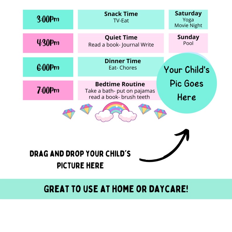 Editable Schedule Printable Daily Planner Everyday Routine Schedule ...