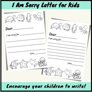 Letter Writing Set for Kids, Printable Stationary for Kids, Lined Paper ...