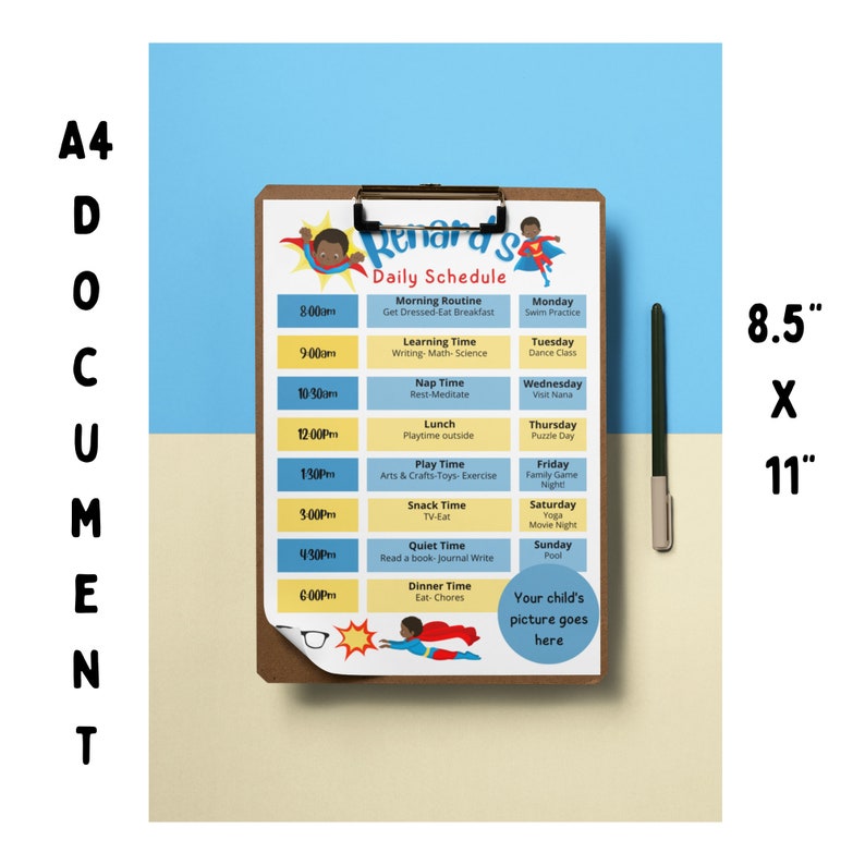 Editable Daily Schedule Printable Daily Planner Everyday Routine ...