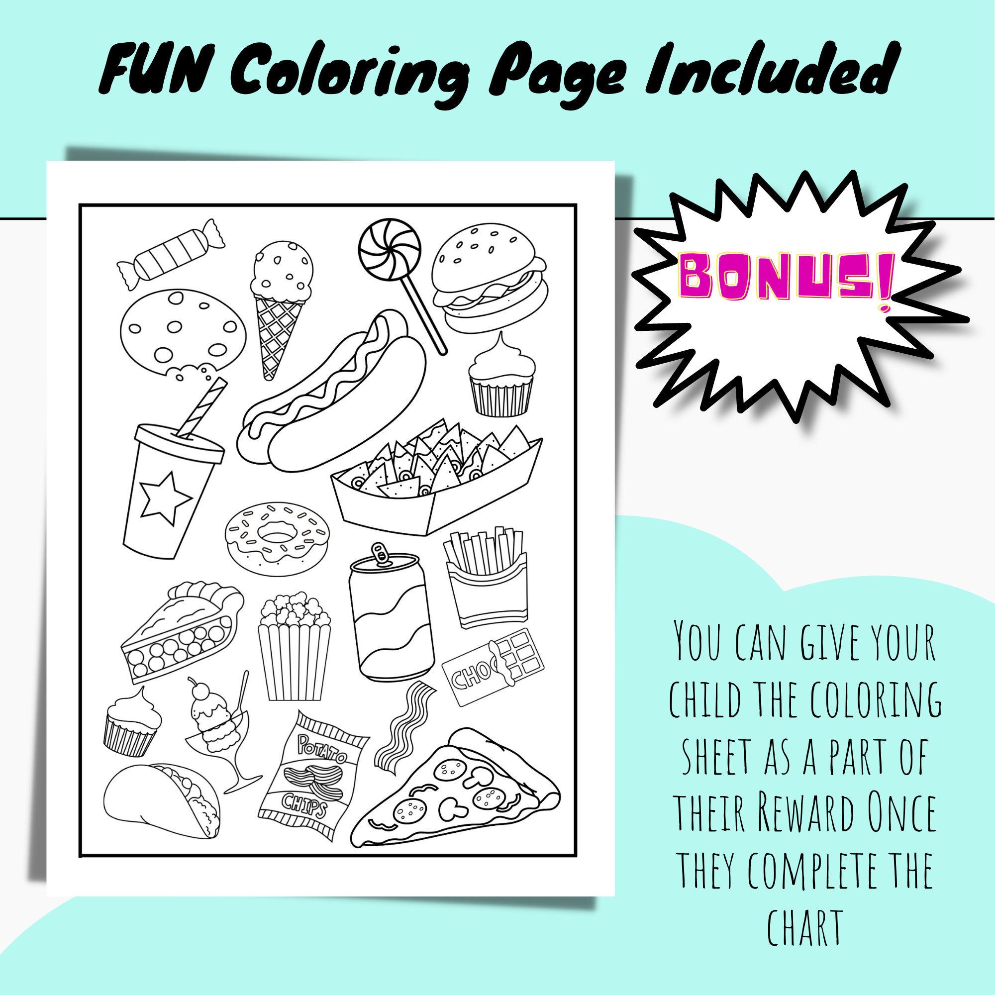 Digital Reward Chart Printable Cookie Counting Chart Home - Etsy