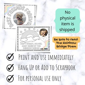 Pet Loss Gift Personalized Pet Activity for Kids Pet Bereavement Pet ...