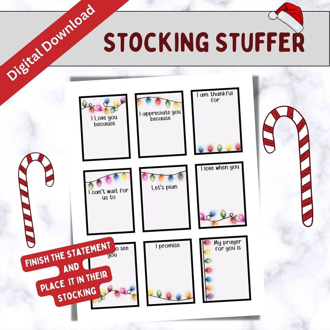 Kid Stocking Stuffer, Thoughtful Gift, Family Stocking Stuffers, DIY ...