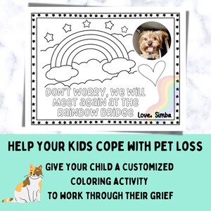 Pet Loss Gift Personalized Pet Activity for Kids Pet Bereavement Pet ...