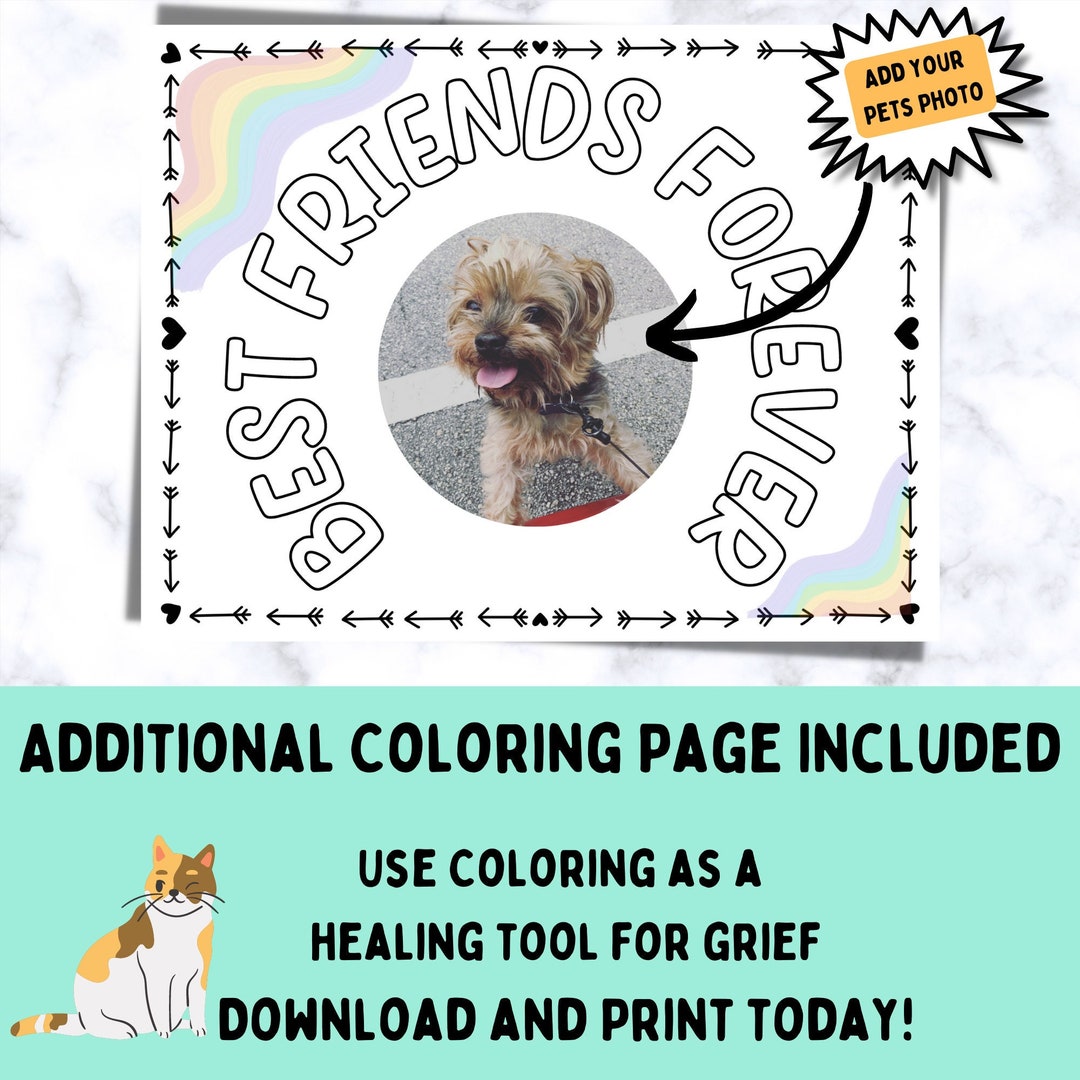 Pet Loss Gift Personalized Pet Activity for Kids Pet Bereavement Pet ...