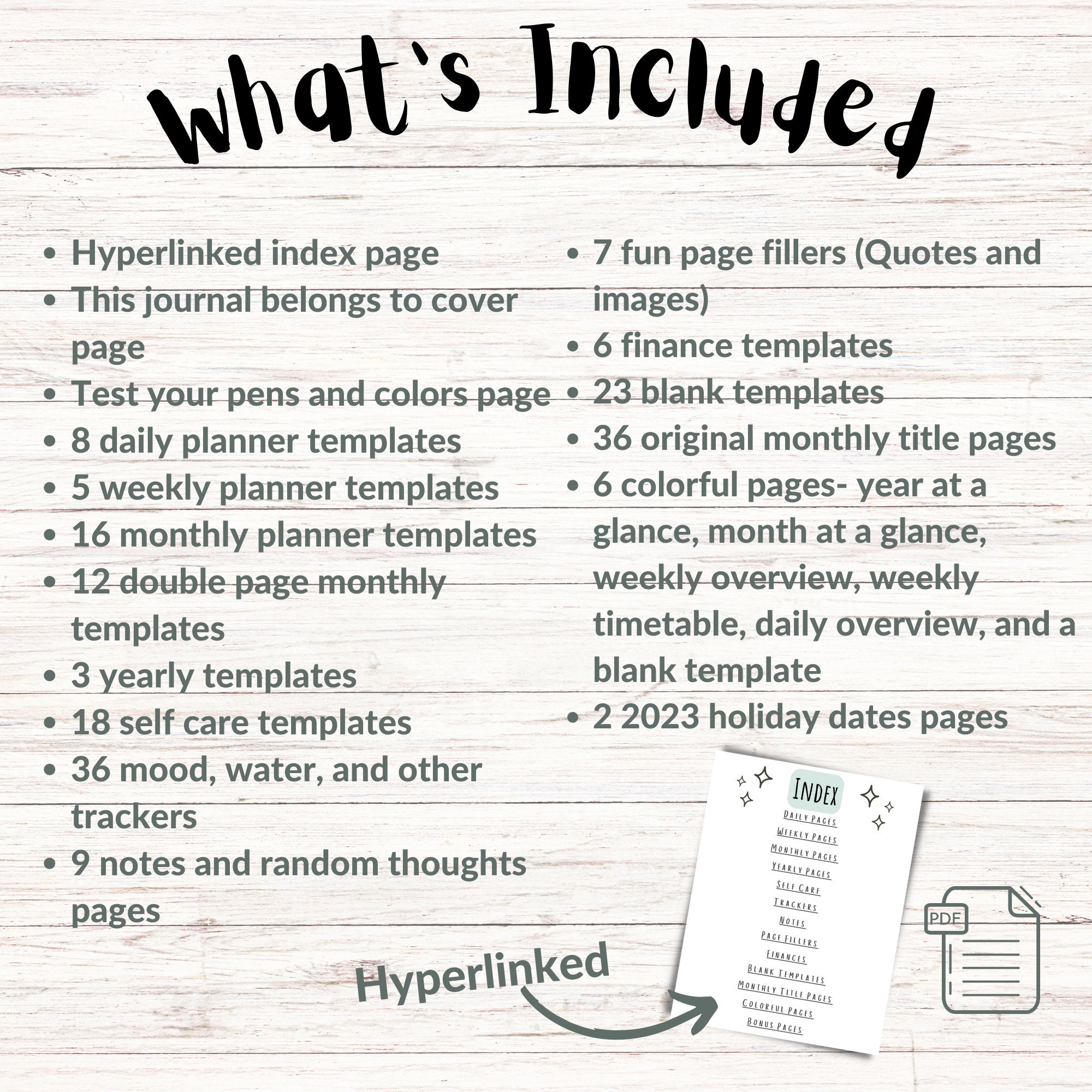 Printable Journal Bundle Digital Planner and Journal Templates PDF ...