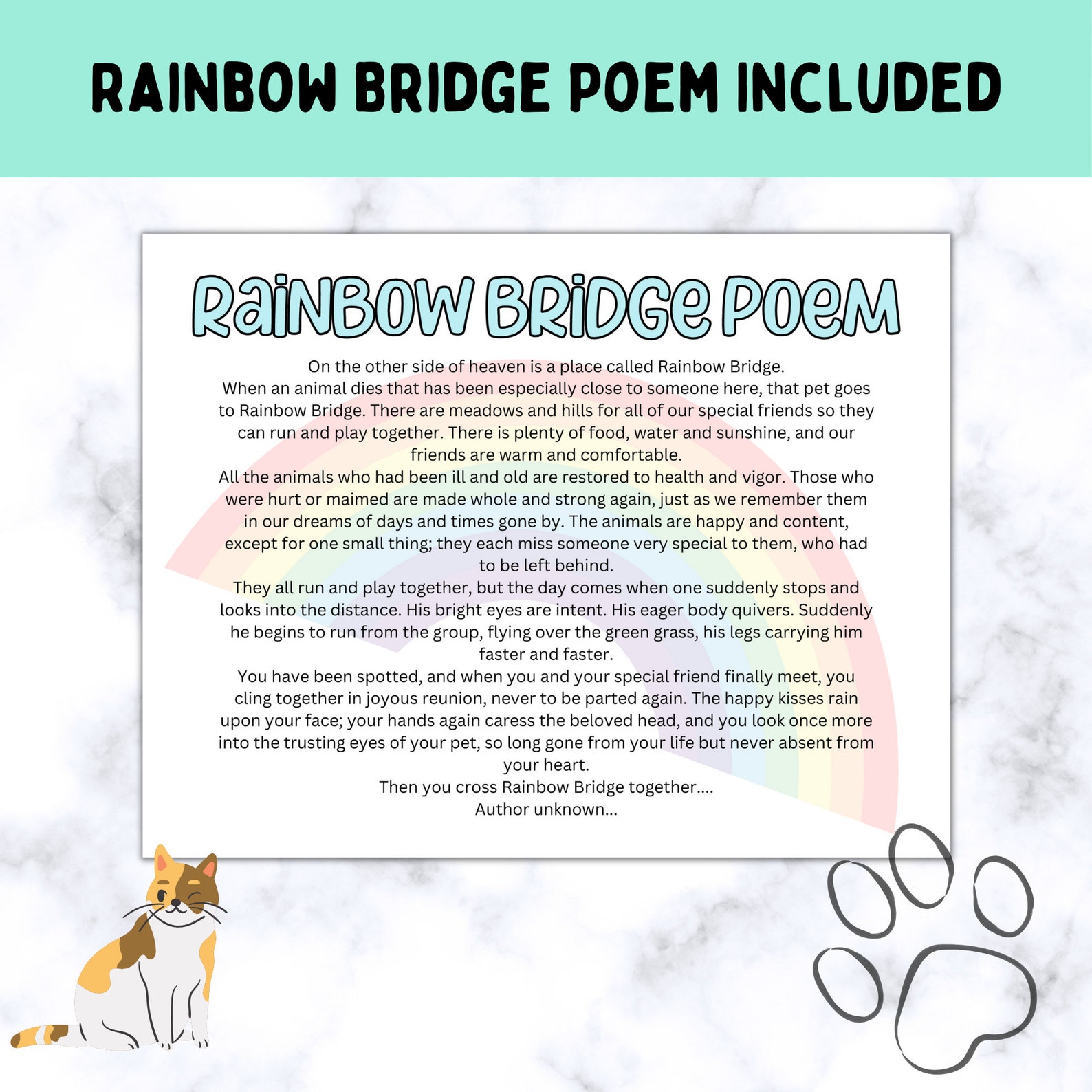 Pet Loss Gift Personalized Pet Activity for Kids Pet Bereavement Pet ...