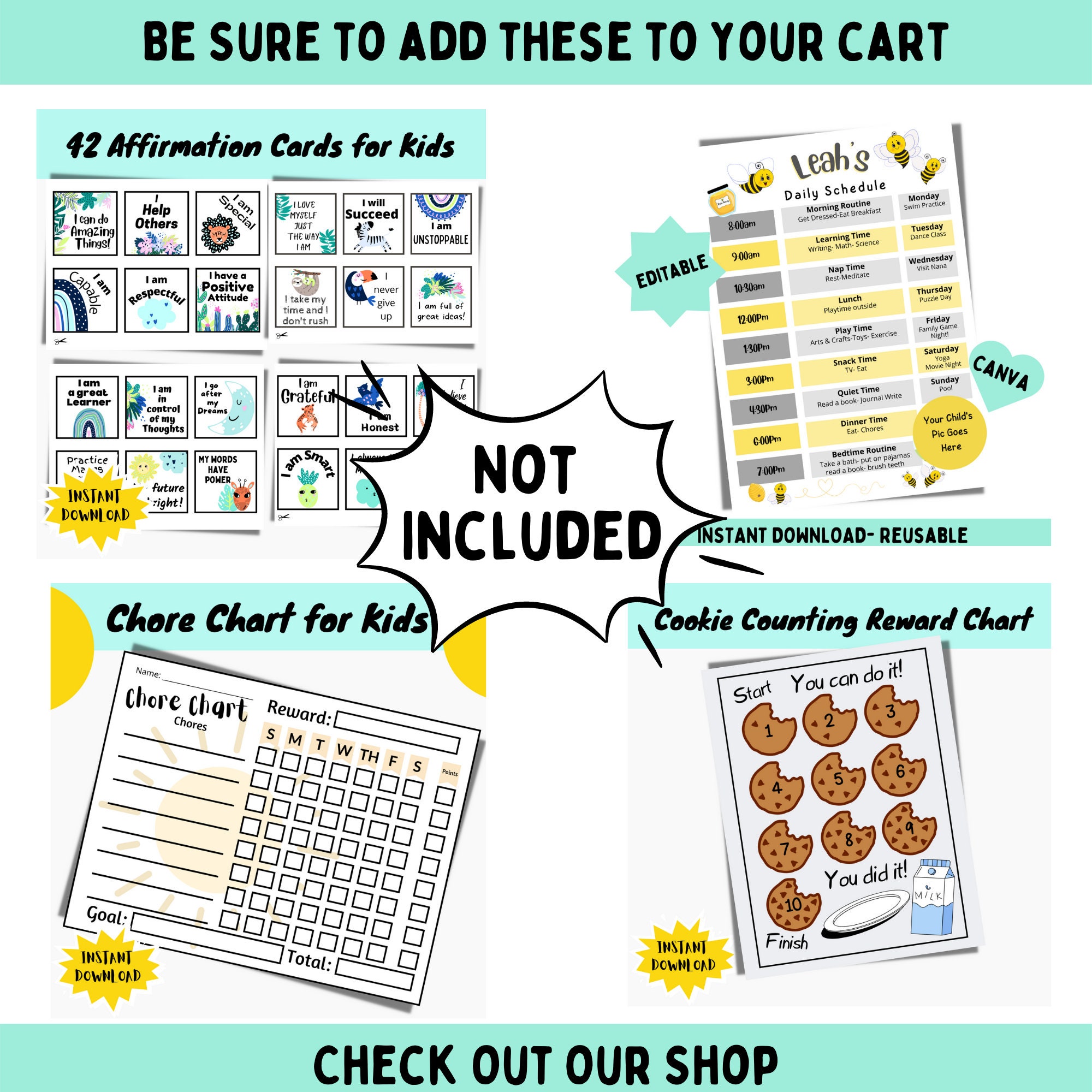 Reward Chart for Kids, Toddlers, Daycare, and Classrooms, Positive ...