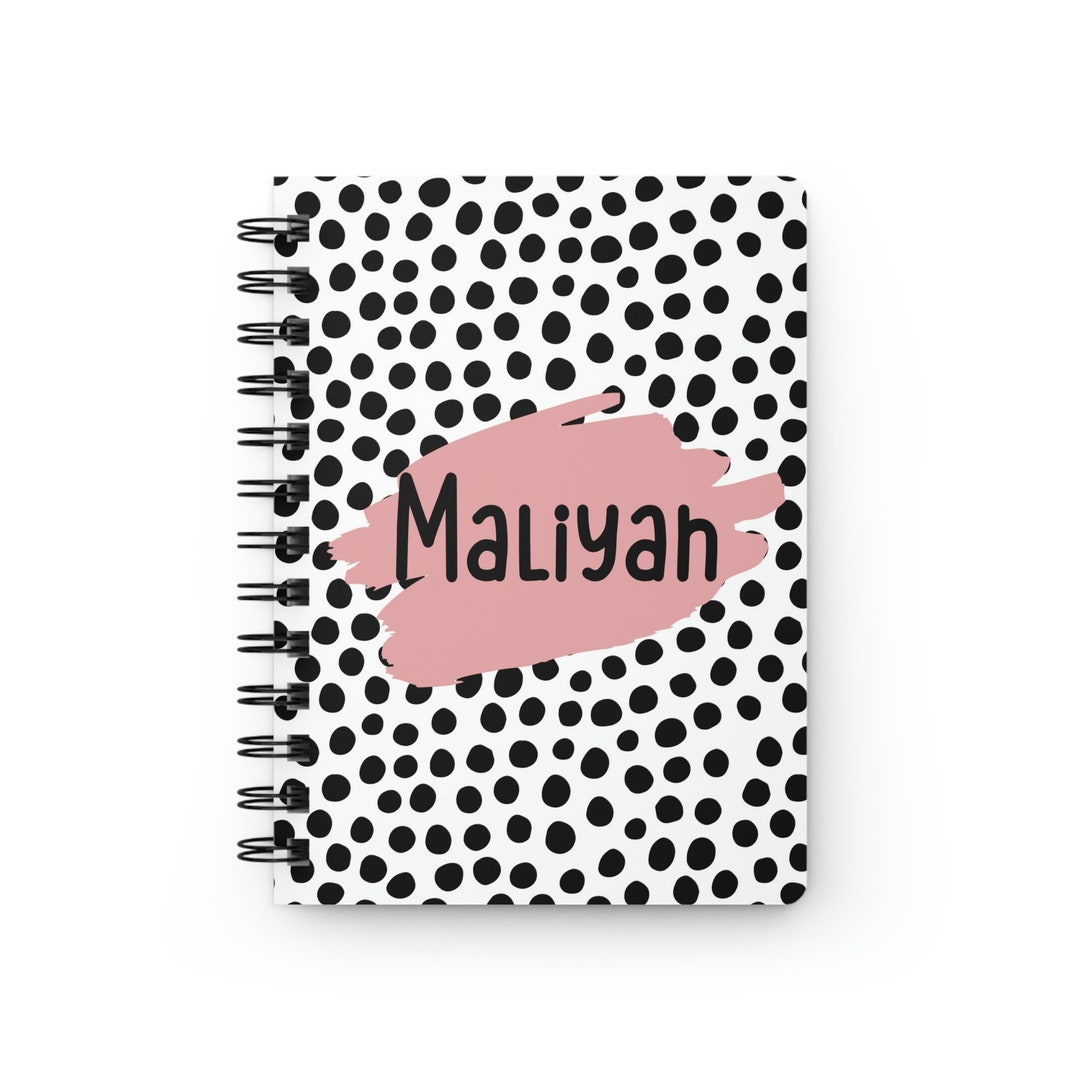 Custom Notebook Personalized Notebook for Girls Birthday Party Favors ...