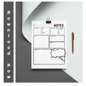 Printable Student Notes Note Writing Template Set Back to School ...