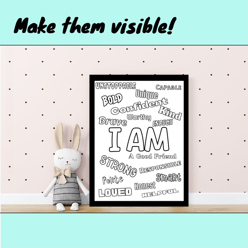 Positive Affirmations Activities for Kids Printable Motivational ...