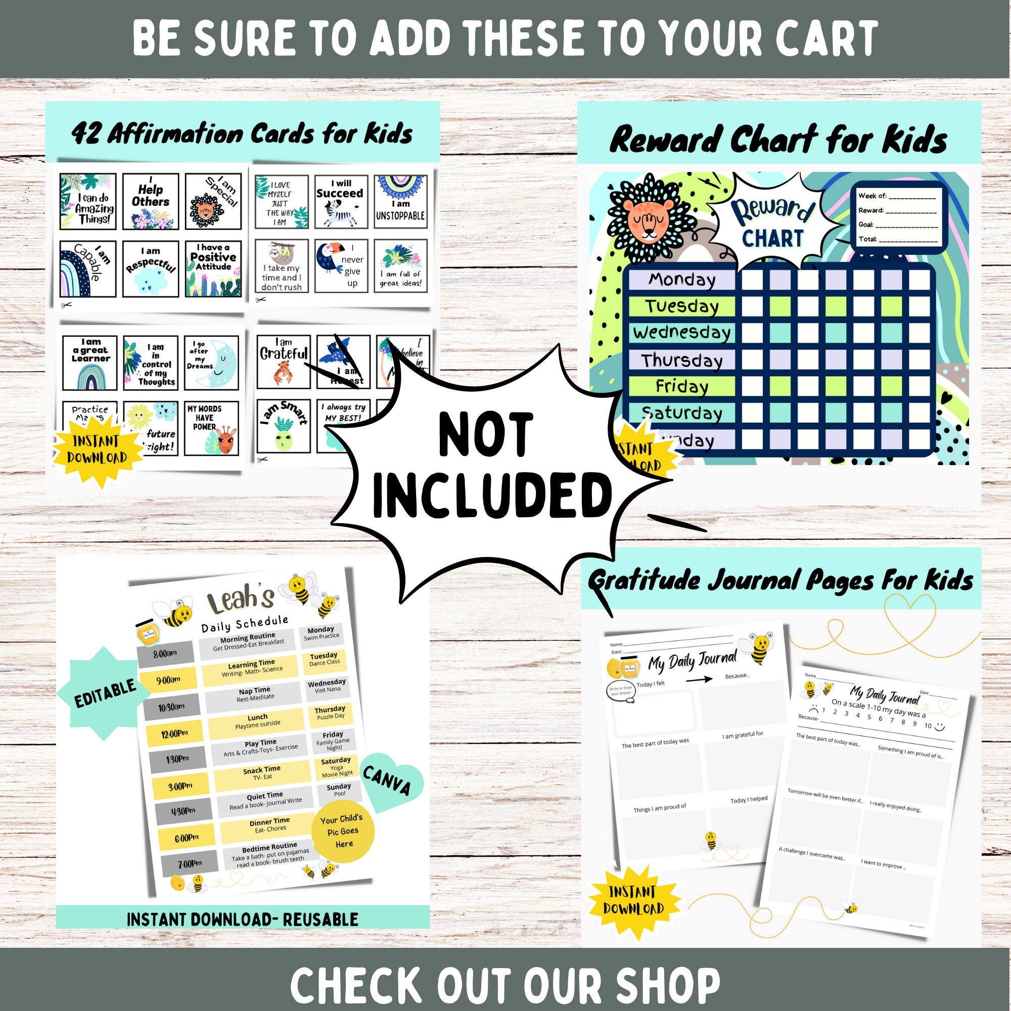 Affirmations for Kids Daily Affirmations Kids Motivation Children Gifts ...