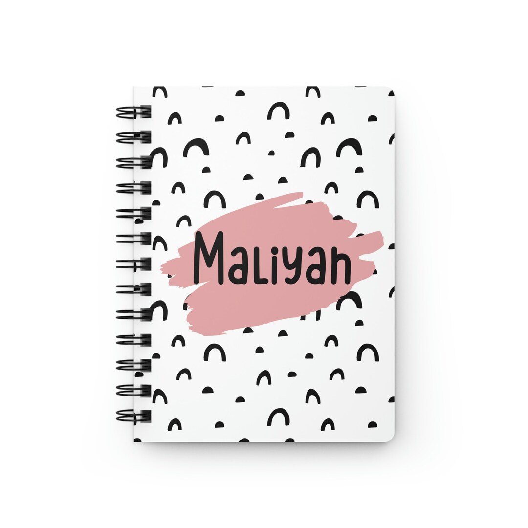 Custom Notebook Personalized Notebook for Girls Birthday Party Favors ...
