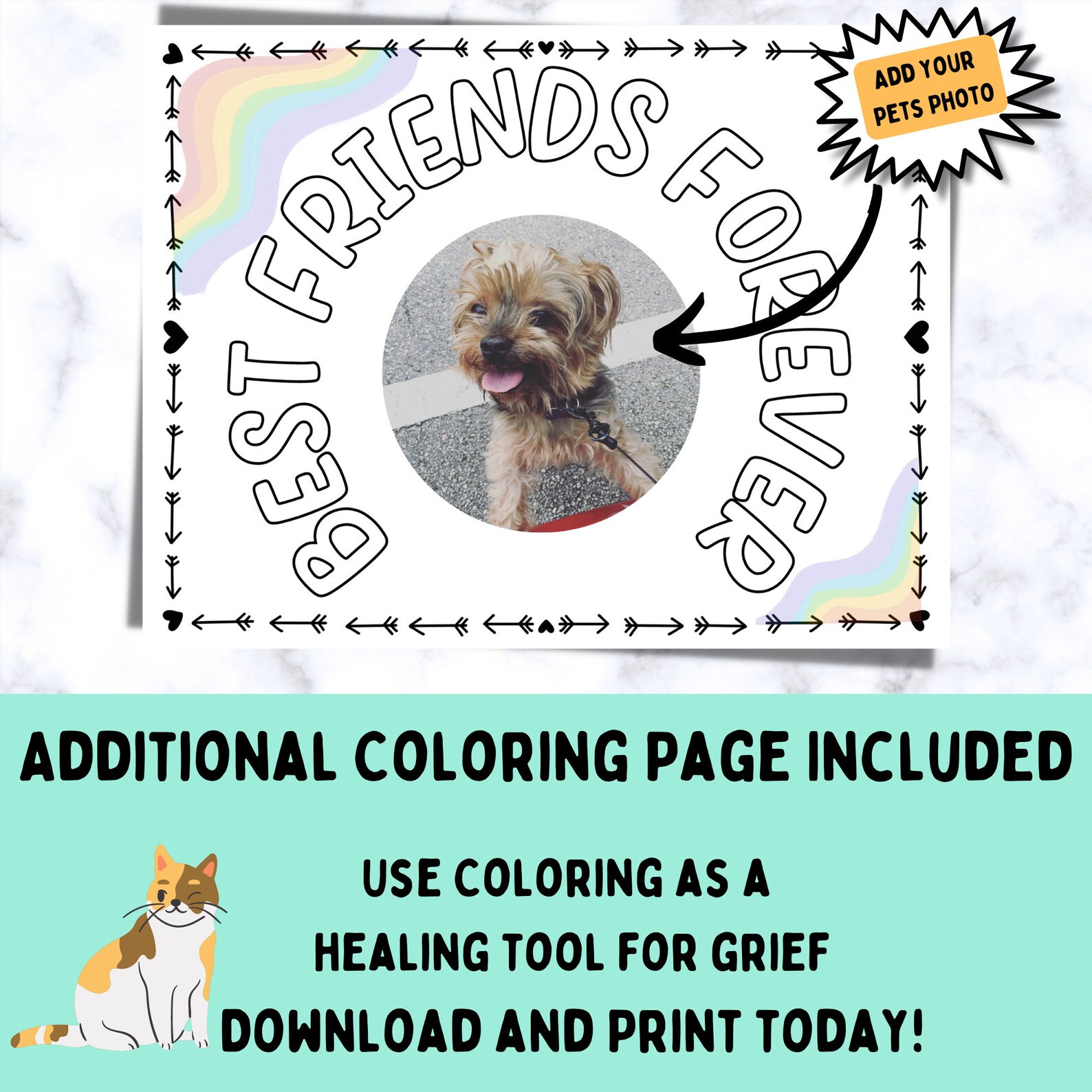 Pet Loss Gift Personalized Pet Activity for Kids Pet Bereavement Pet ...