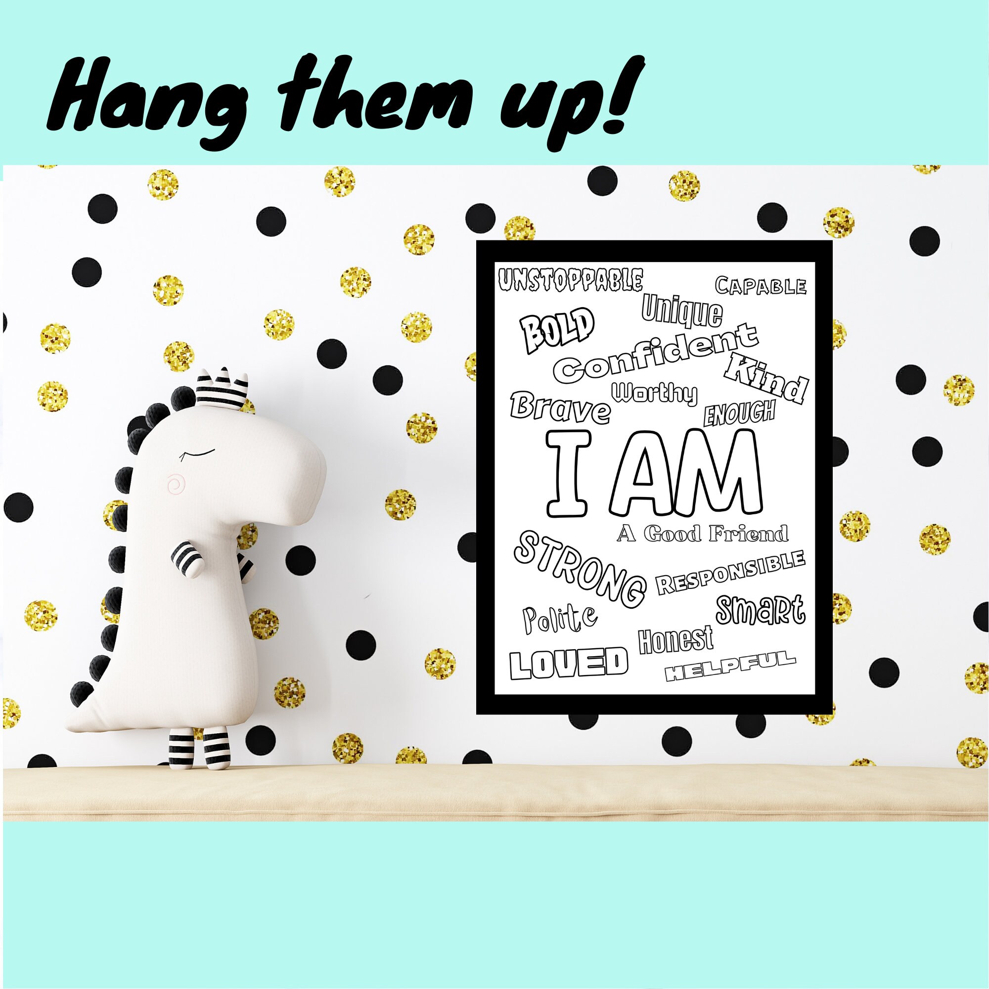 Positive Affirmations Activities for Kids Printable Motivational ...