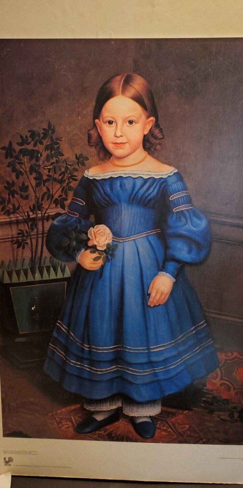 Robert Peckman ROSA HEYWOOD Young Girl Circa 1840 Print Hedgerow House ...