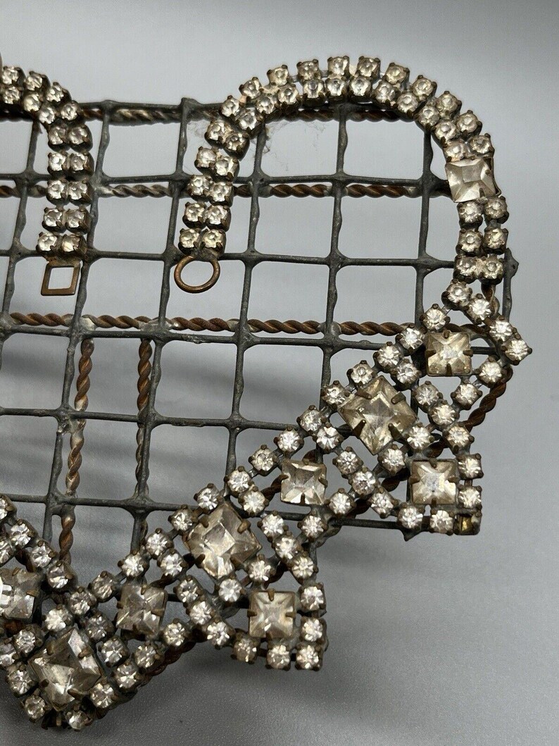 Vintage Rustic Heart Wire Heart Rhinestone Art Crafts Decor 4.62 X 4 - Etsy