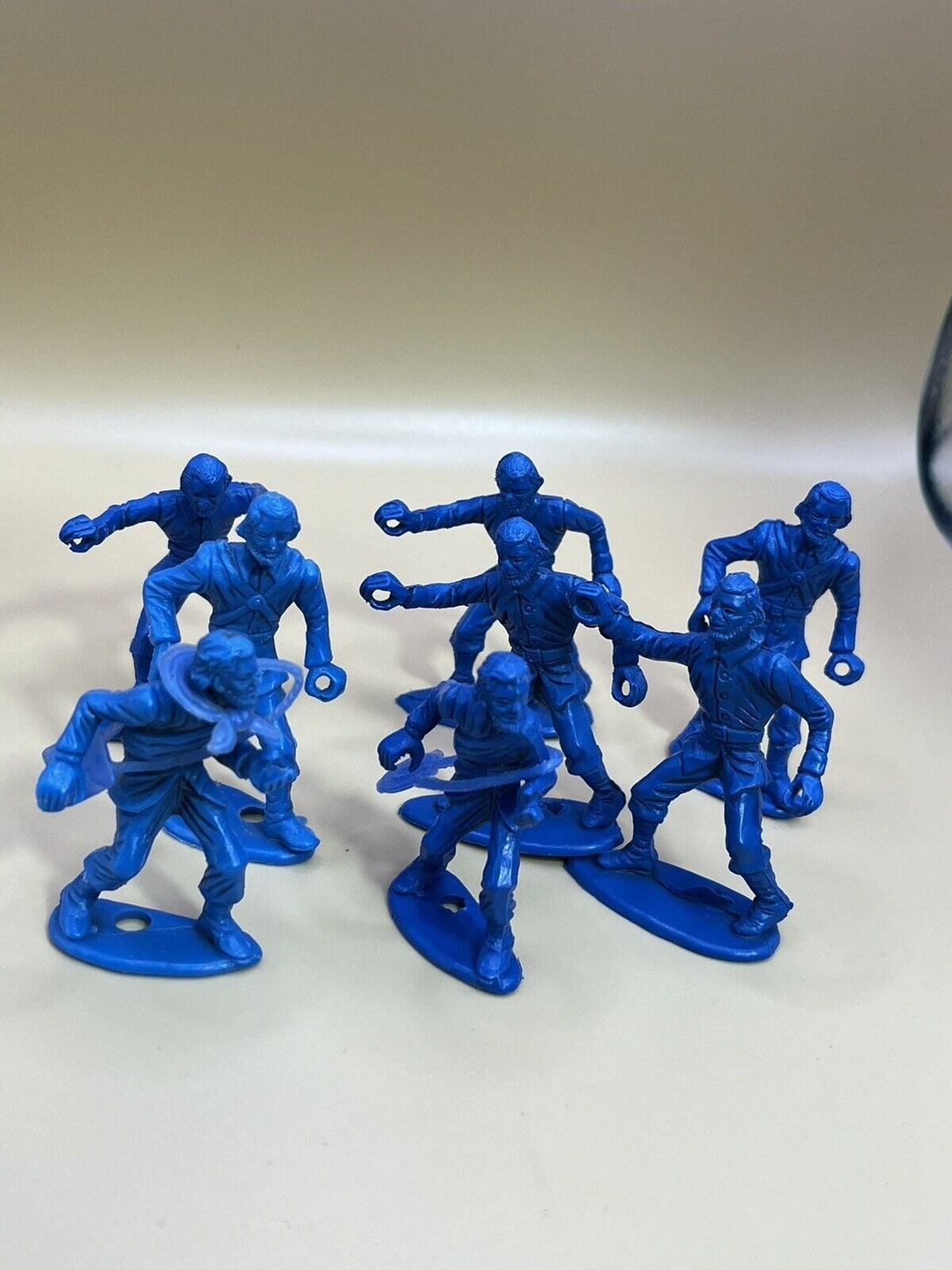 Vtg Lot of 8 Blue MPC Army Men Soldier Plastic Military Figure Marx - Etsy