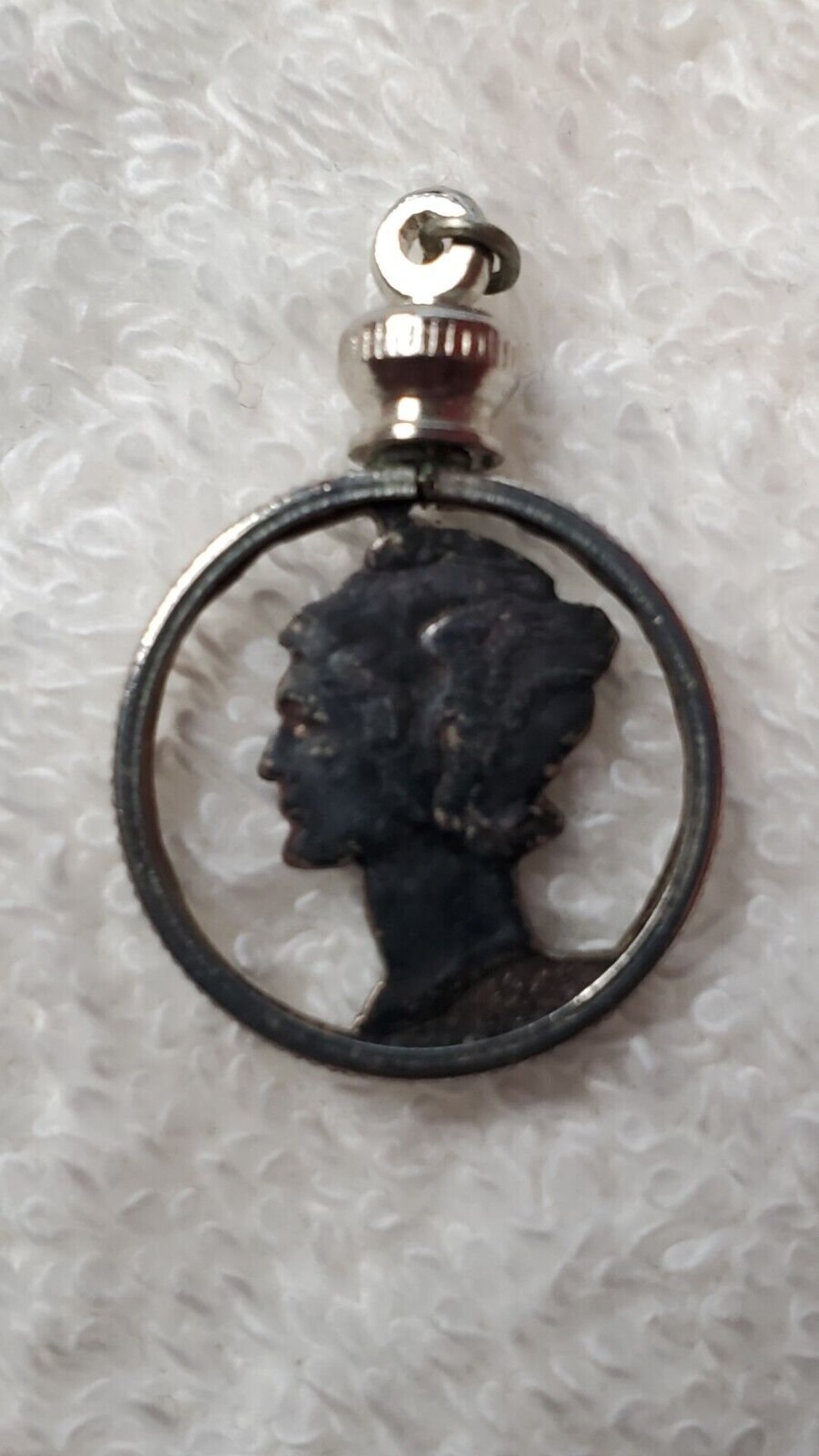 Vintage 1945 Mercury Dime Cut Out Pendant Charm Silver Coin - Etsy