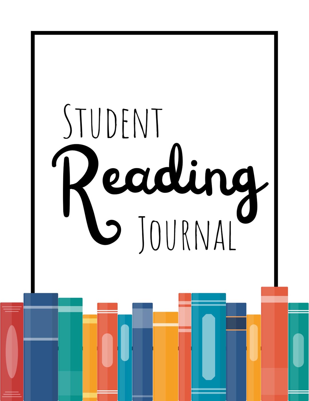 Student Reading Journal | Printable Book Log for Kids and Teens | Track ...
