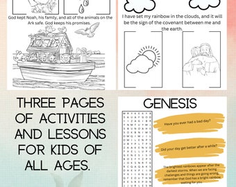 Noah's Ark Mega Bundle Genesis 6-9 Kids Bible Study W/ Journal ...