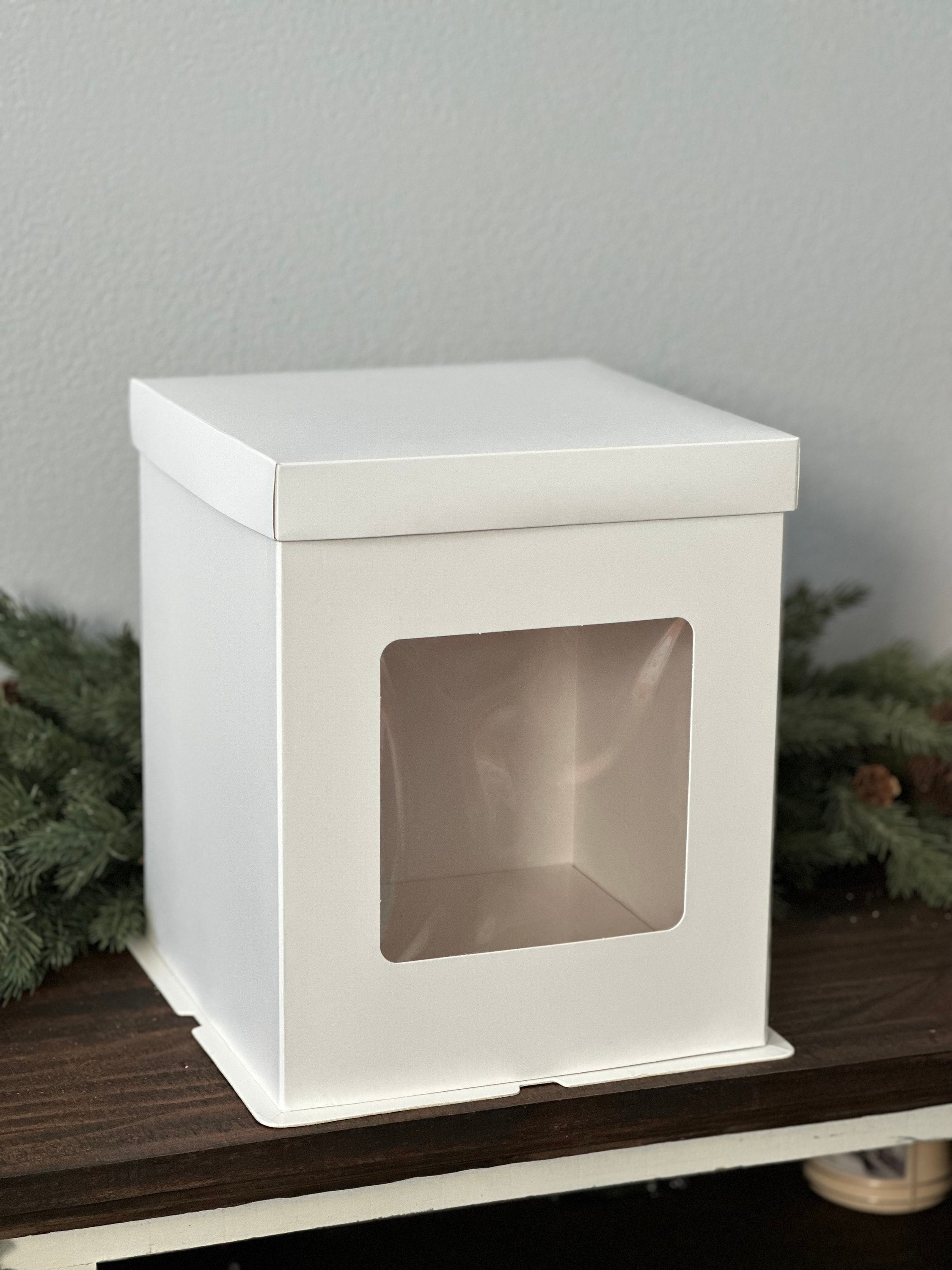 Tall Cake Boxes - White/pink - 8x8x10 and 10x10x12 - Etsy