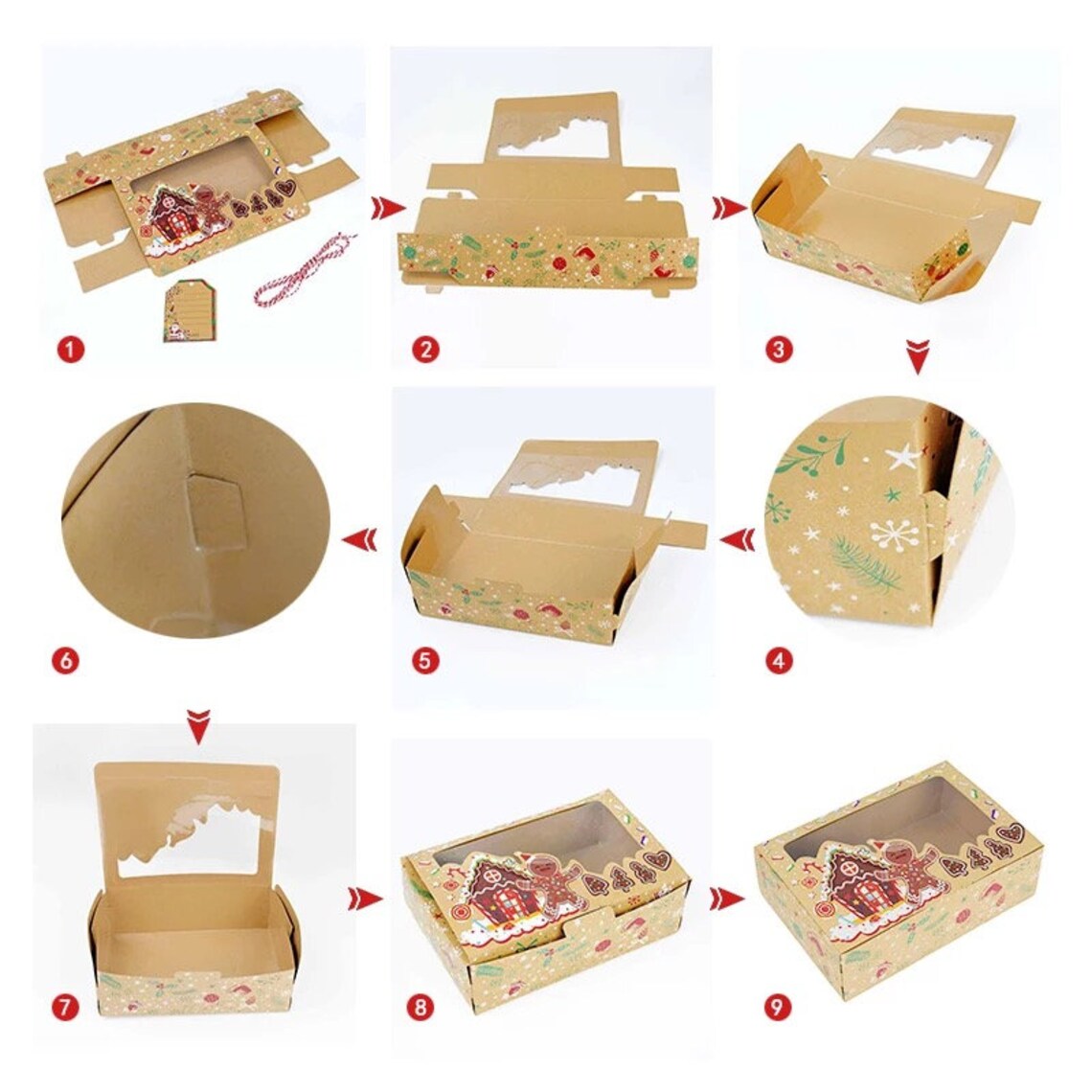 Christmas Cookie or Candy Boxes - Set of Three - Etsy