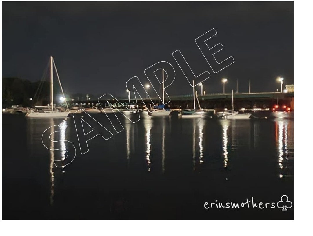 Printable Photography Sailboat Reflection in Water Printable Photograph ...
