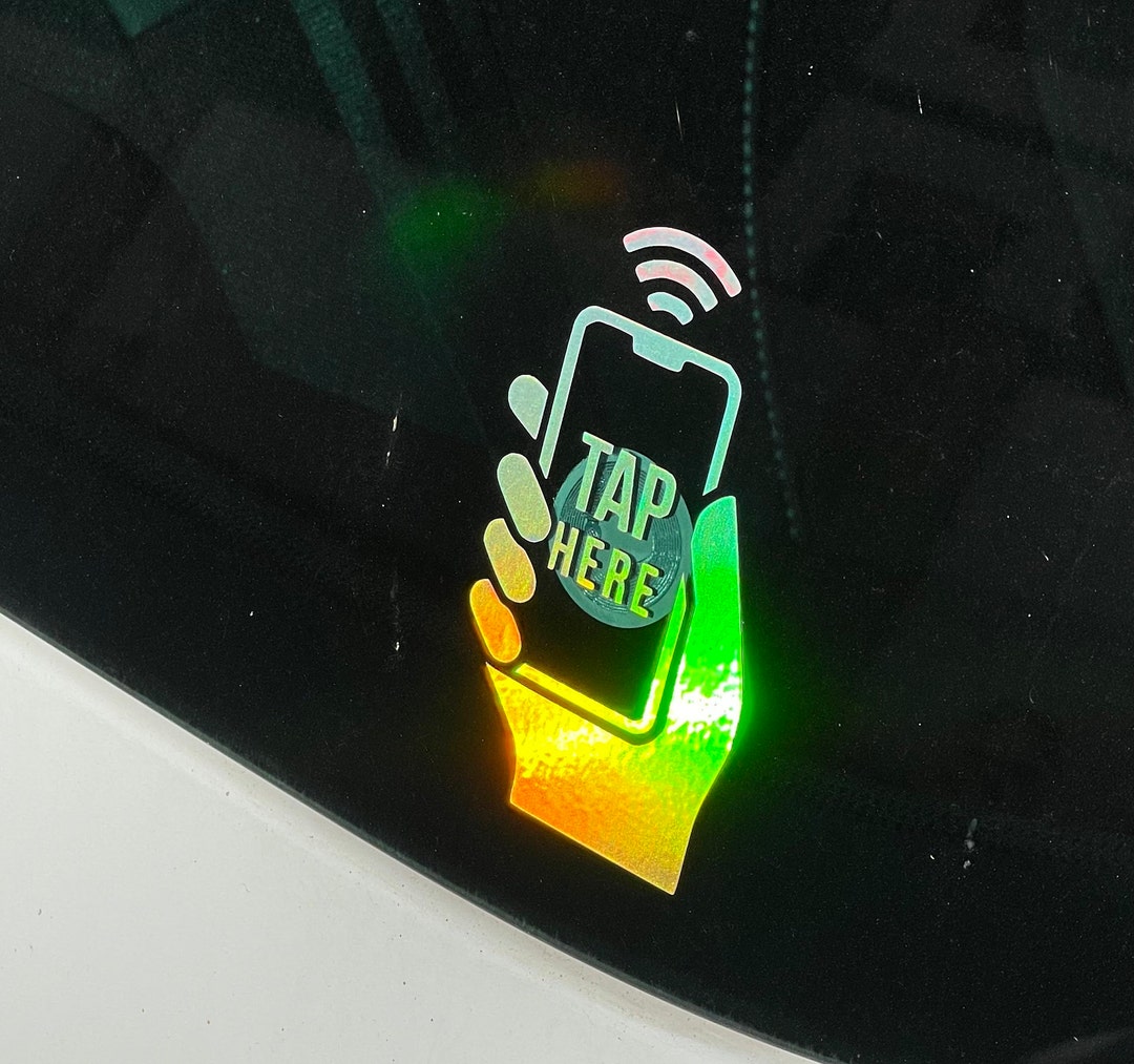 NFC Tap Here Sticker - Social Media, Instagram, Tiktok, and More. - Etsy