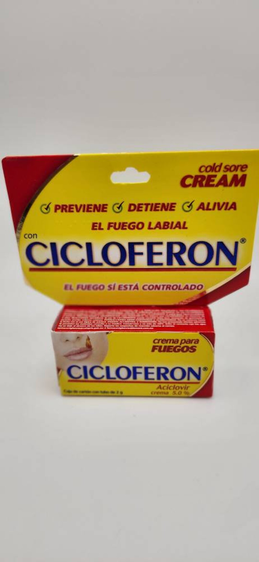 Cicloferon Cold Sore Cream, Crema Para Fuegos - Etsy