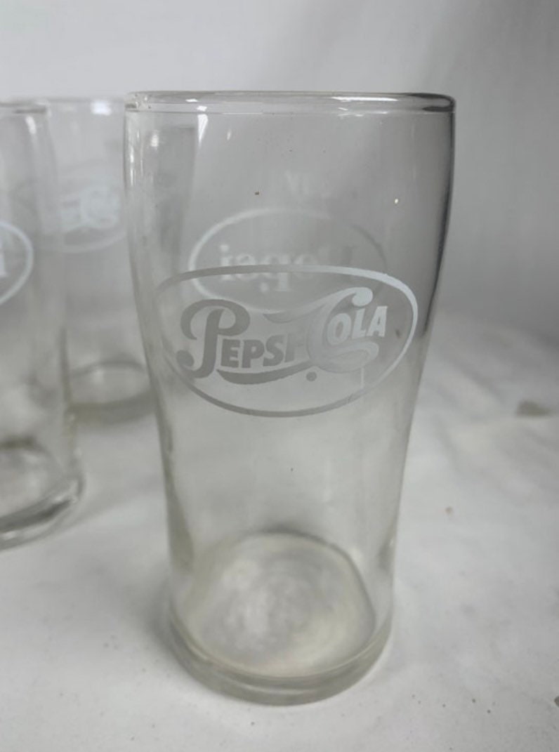 Vintage Pepsi Glasses, Retro Pepsi Glasses, Collectible Pepsi, Pepsi ...
